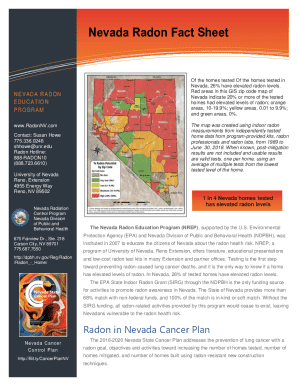 Fillable Online Nevada Radon Education Program Fax Email Print - pdfFiller