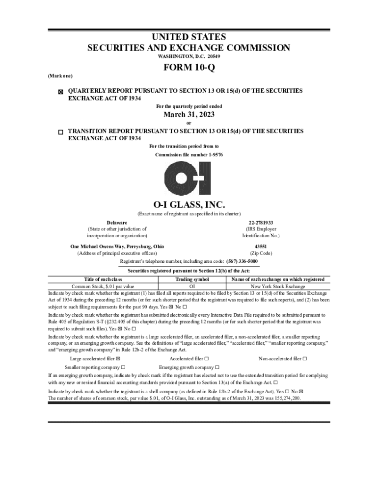 Fillable Online Quarterly Report Pursuant to Section 13 or 15(d) of the ...