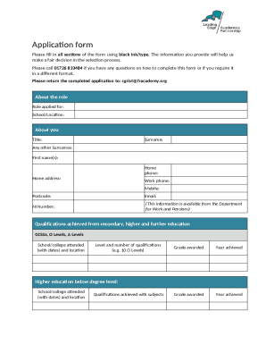 Application Doc Template | Pdffiller