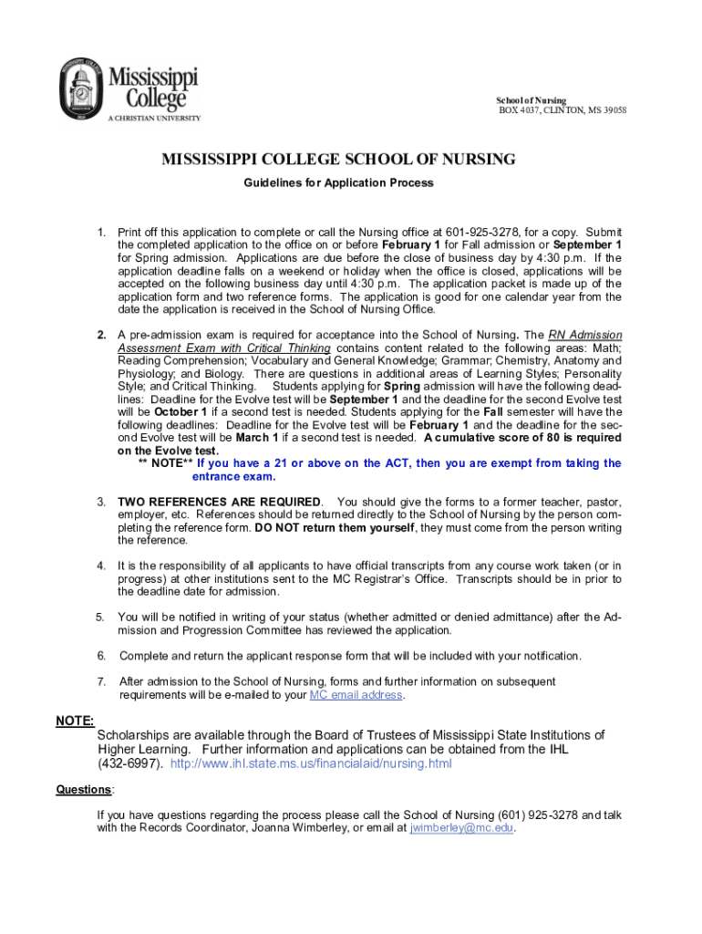 Fillable Online Guidelines for Application Process Fax Email Print - pdfFiller