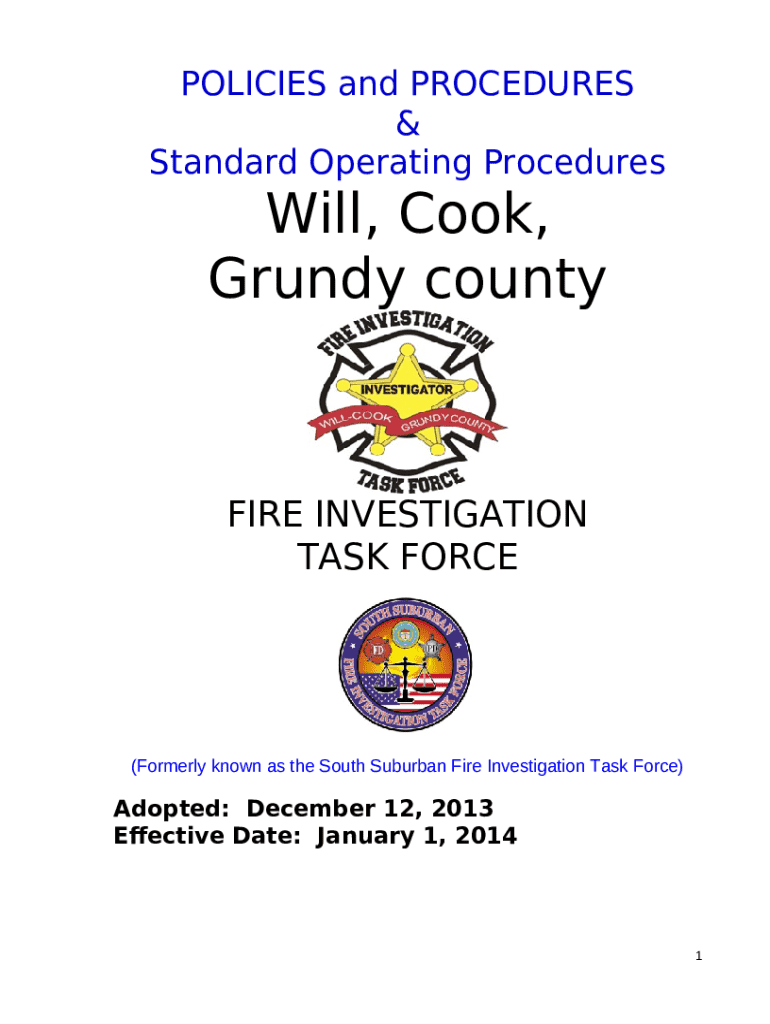 Will-cook-grundy County Fire Investigation Task Force Policies and ...