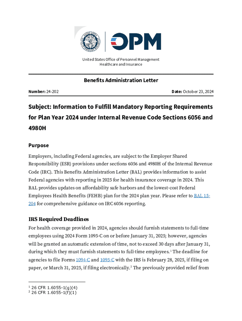 Benefits Administration Letter 24-202 - Blank Fillable Template | Fill ...