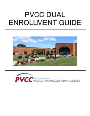 Fillable Online Piedmont Virginia Community College Dual Enrollment ...
