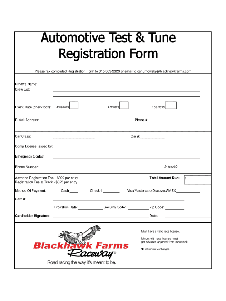 Fillable Online Event Registration Form Fax Email Print - pdfFiller