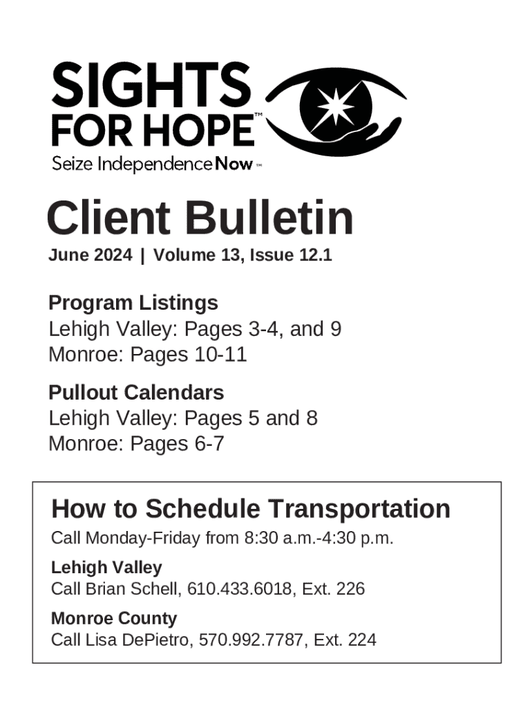 Client Bulletin Doc Template | pdfFiller