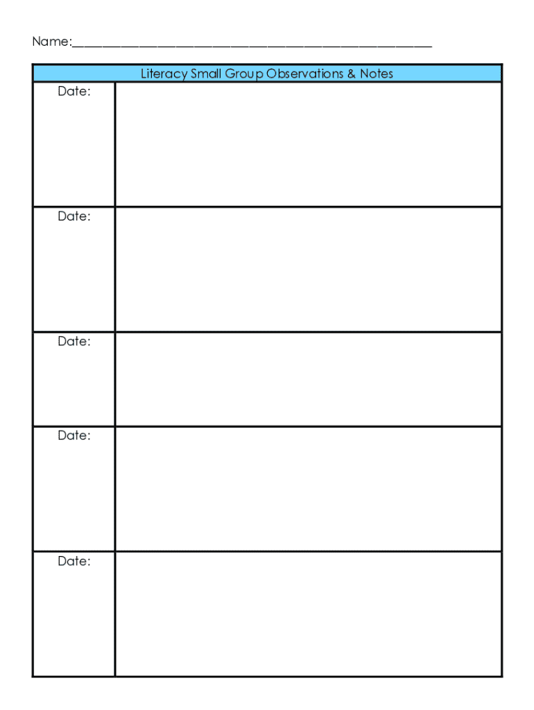 Fillable Online Focus on Learning Peer Visit Form - classroom observation Fax Email Print ...