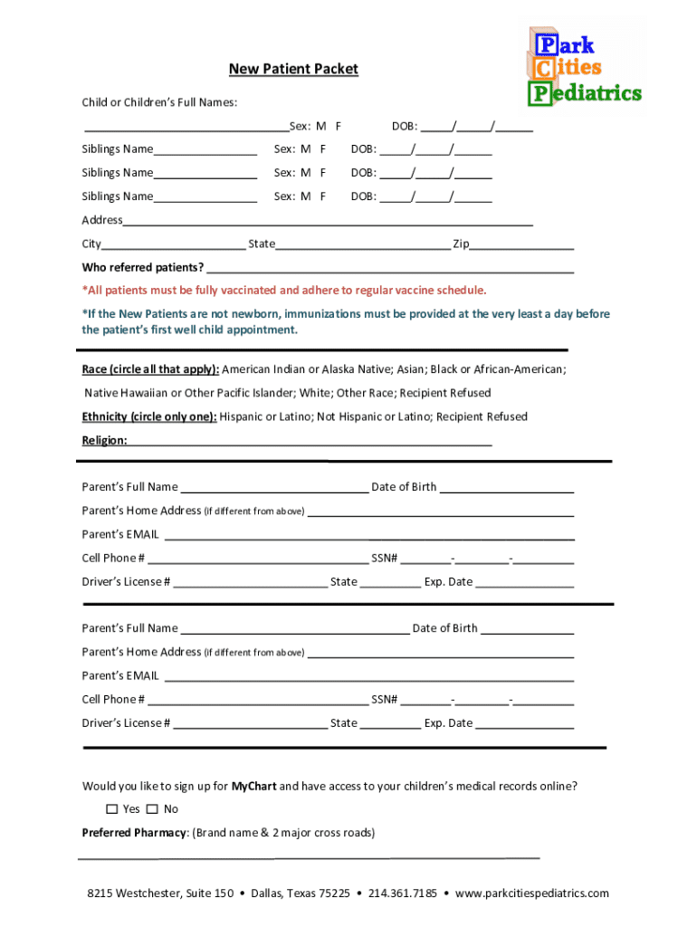Fillable Online New Patient Registration Form Fax Email Print - pdfFiller