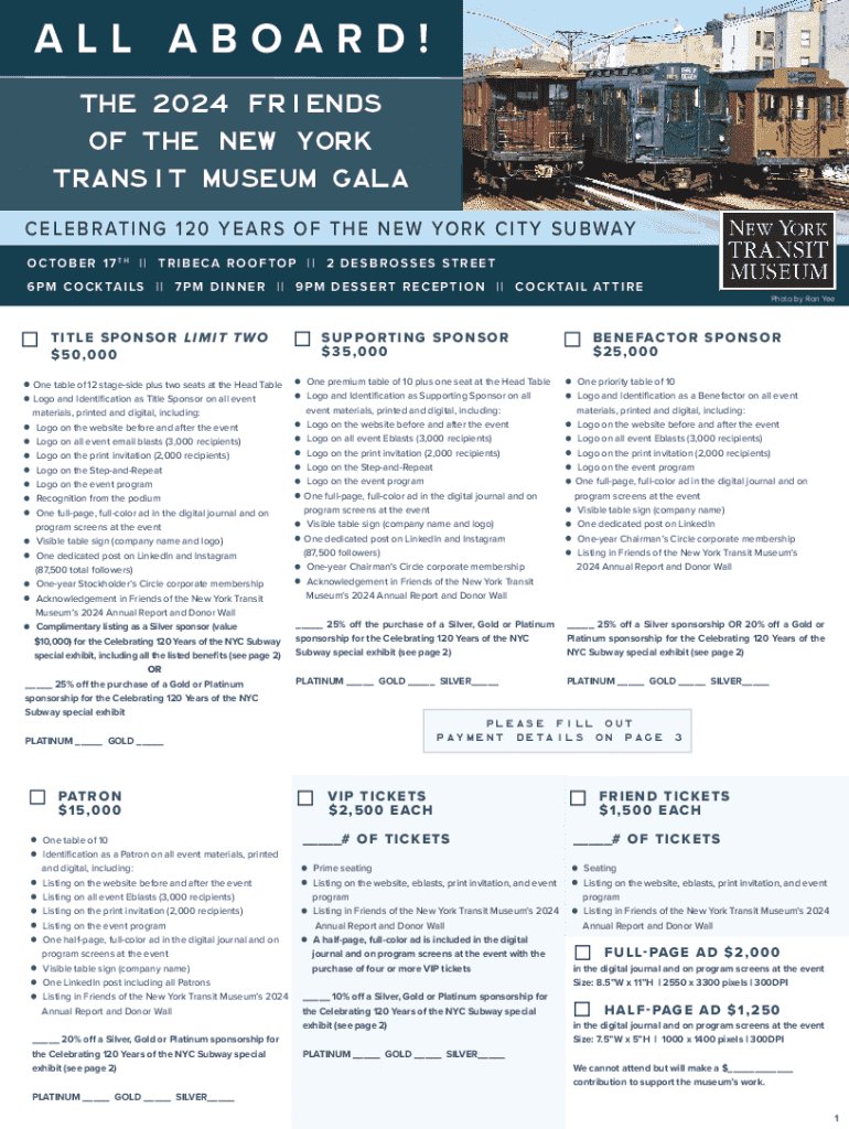 Fillable Online All Aboard! Celebrating 120 Years of the Nyc Subway Fax ...