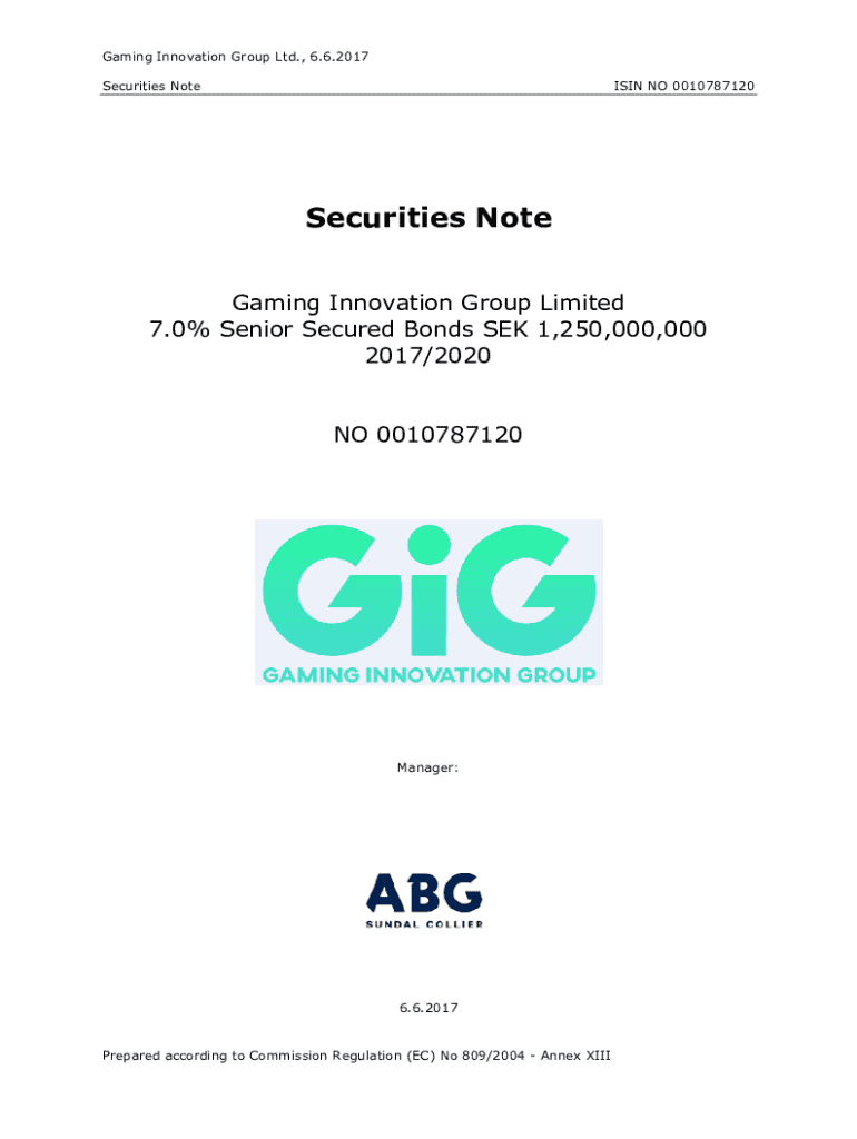 Fillable Online Gaming Innovation Group: contemplating a tap issue ...