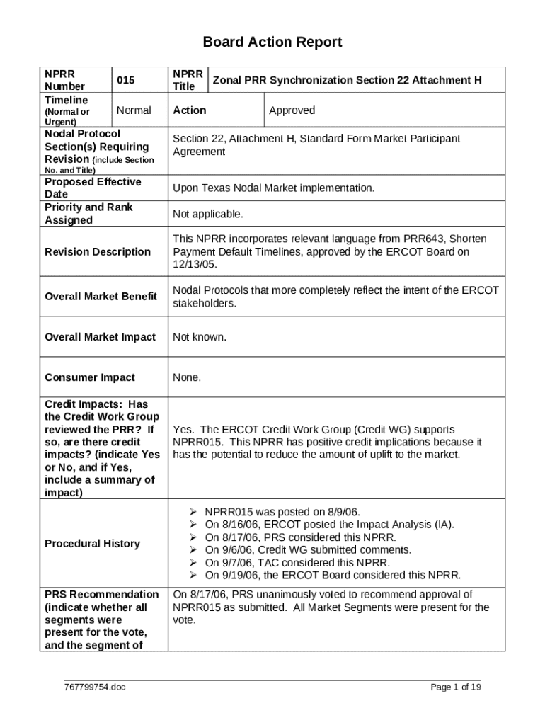 Zonal PRR Synchronization Section 22 Attachment H Doc Template | pdfFiller