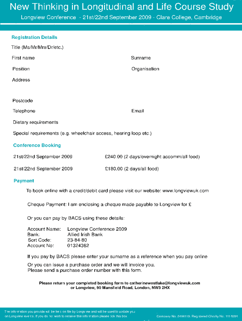 Fillable Online New Thinking in Longitudinal and Life Course Study Fax ...
