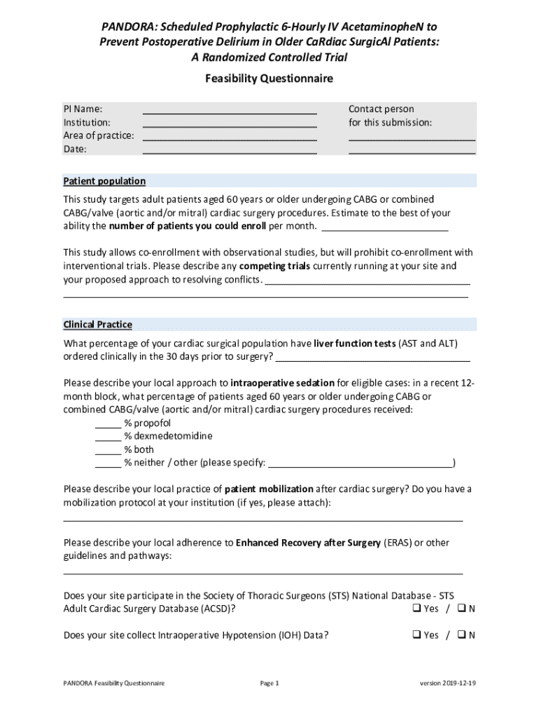 Fillable Online Scheduled Prophylactic 6-hourly Iv Acetaminophen to ...