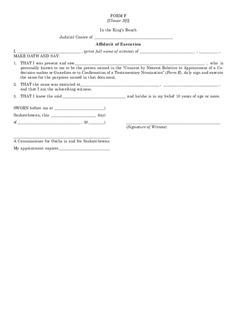 Fillable Online Affidavit of Execution Fax Email Print - pdfFiller