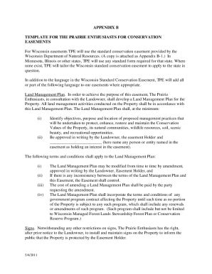Fillable Online Template for Conservation Easements Fax Email Print - pdfFiller