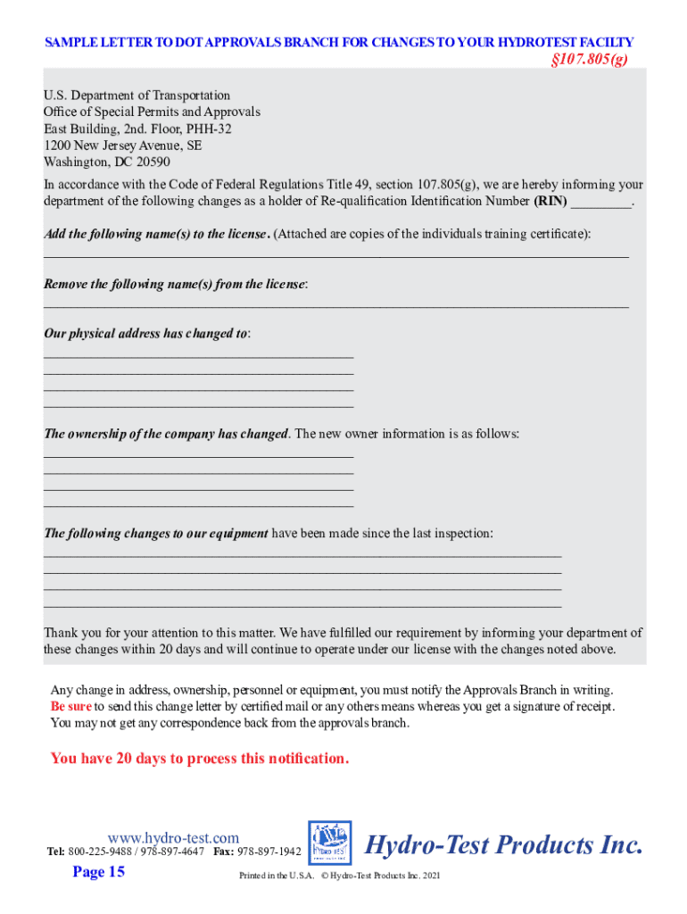 Fillable Online Fillable Online SAMPLE LETTER TO DOT APPROVALS ... Fax Email Print - pdfFiller