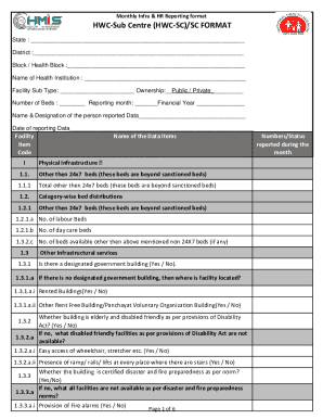 Fillable Online Hwc-sub Centre (hwc-sc)/sc Format Fax Email Print - pdfFiller