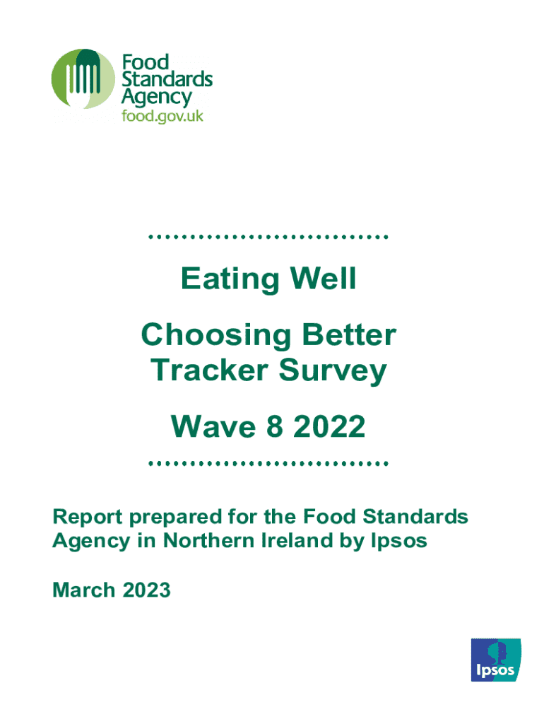 Fillable Online Eating Well Choosing Better Tracker Survey 2022 Report ...