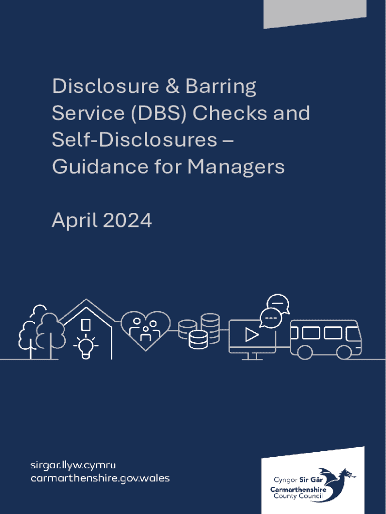 Fillable Online Disclosure & Barring Service (dbs) Checks and Self ...