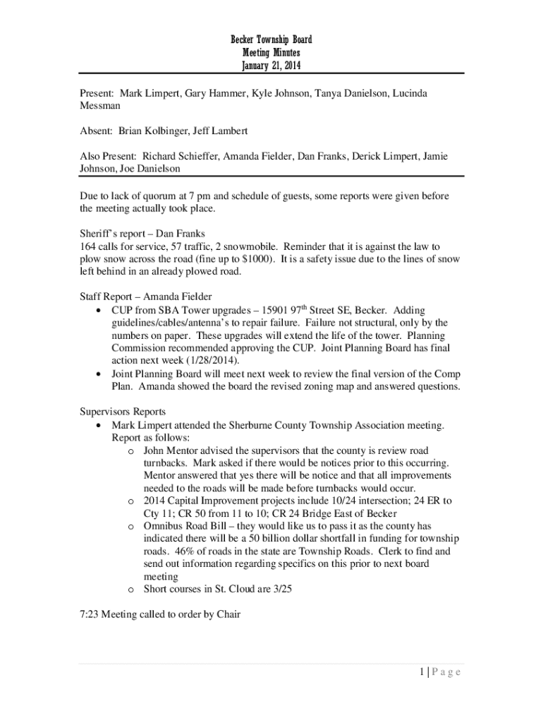 Fillable Online Mark Limpert, Gary Hammer, Kyle Johnson, Tanya Daniels ...