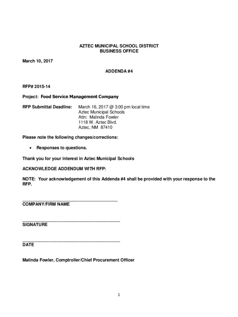 Fillable Online aztec municipal school district Fax Email Print - pdfFiller