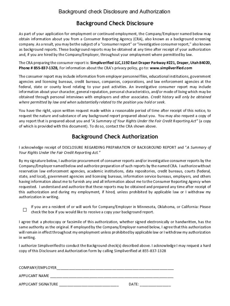 Fillable Online Understanding Disclosure and Authorization Requirements ...
