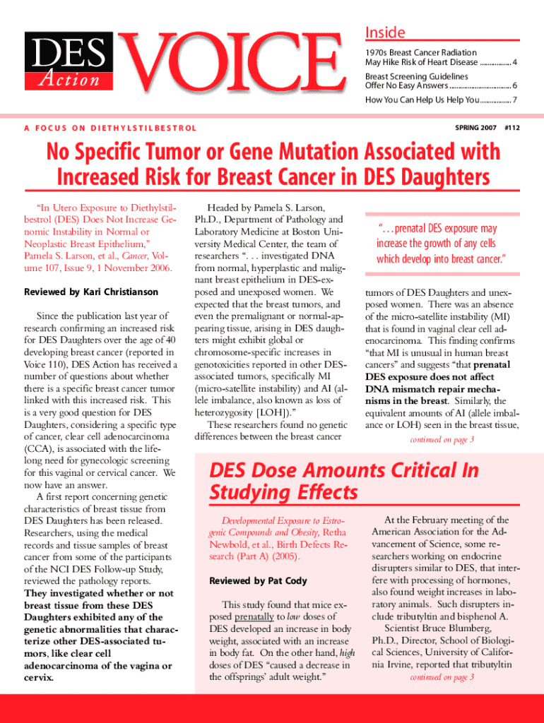 Fillable Online Screening for Breast Cancer: Mammogram Guidelines Fax ...