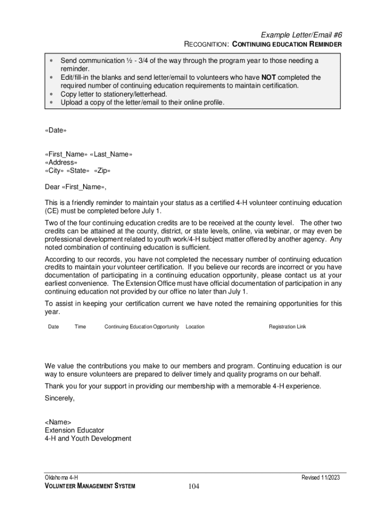 Fillable Online VMS Continuing Education Reminder. VMS Continuing ...