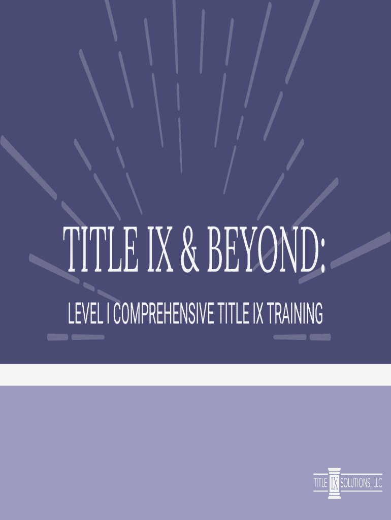 Fillable Online The 10 Biggest Changes in the New Title IX Regulations ...