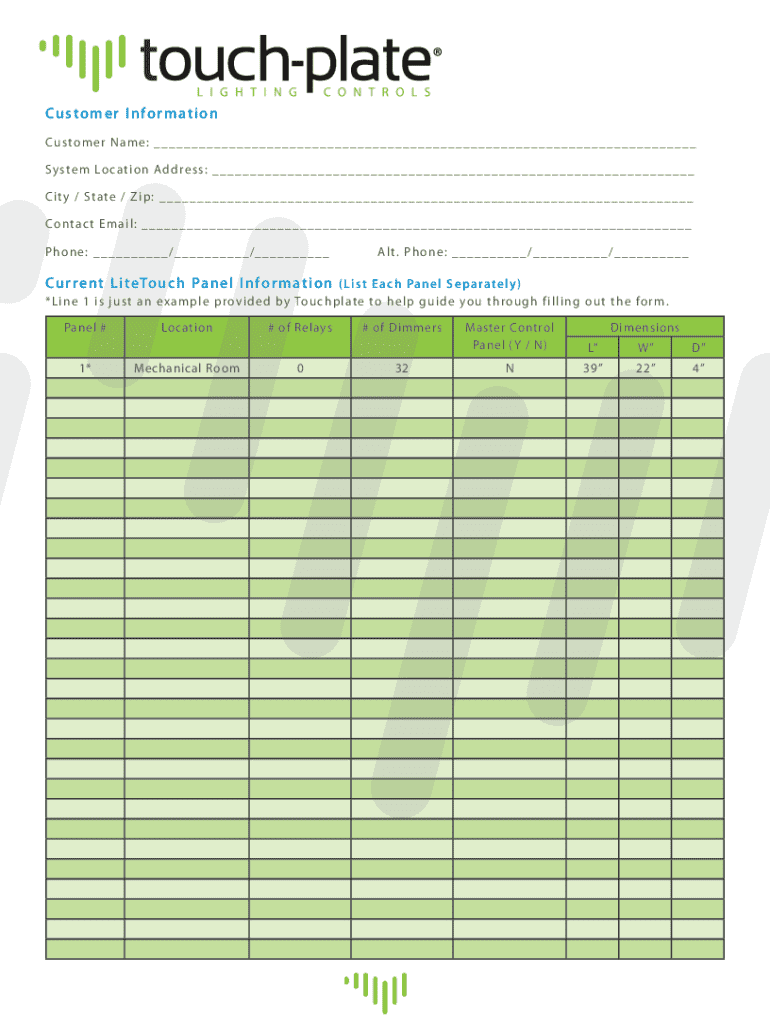 Fillable Online Litetouch Upgrade Inquiry Fax Email Print - pdfFiller