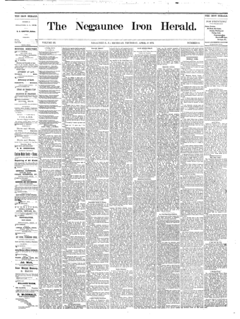 Fillable Online Volume Iii, Number 24 - April 13, 1876 Fax Email Print ...