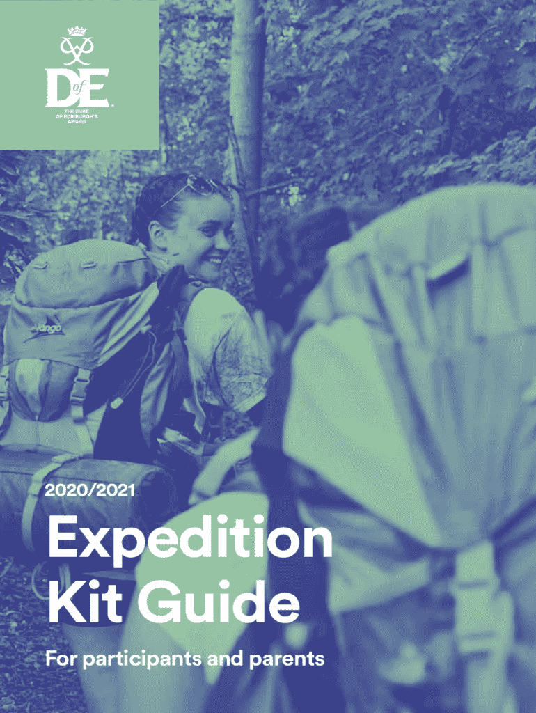 Fillable Online Dofe Expedition Kit Guide 2020/2021 Fax Email Print ...