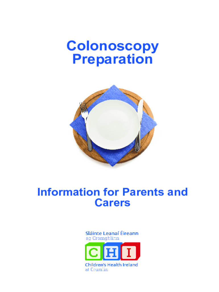 Fillable Online Colonoscopy: A Guide for Parents, Children and Teens ...