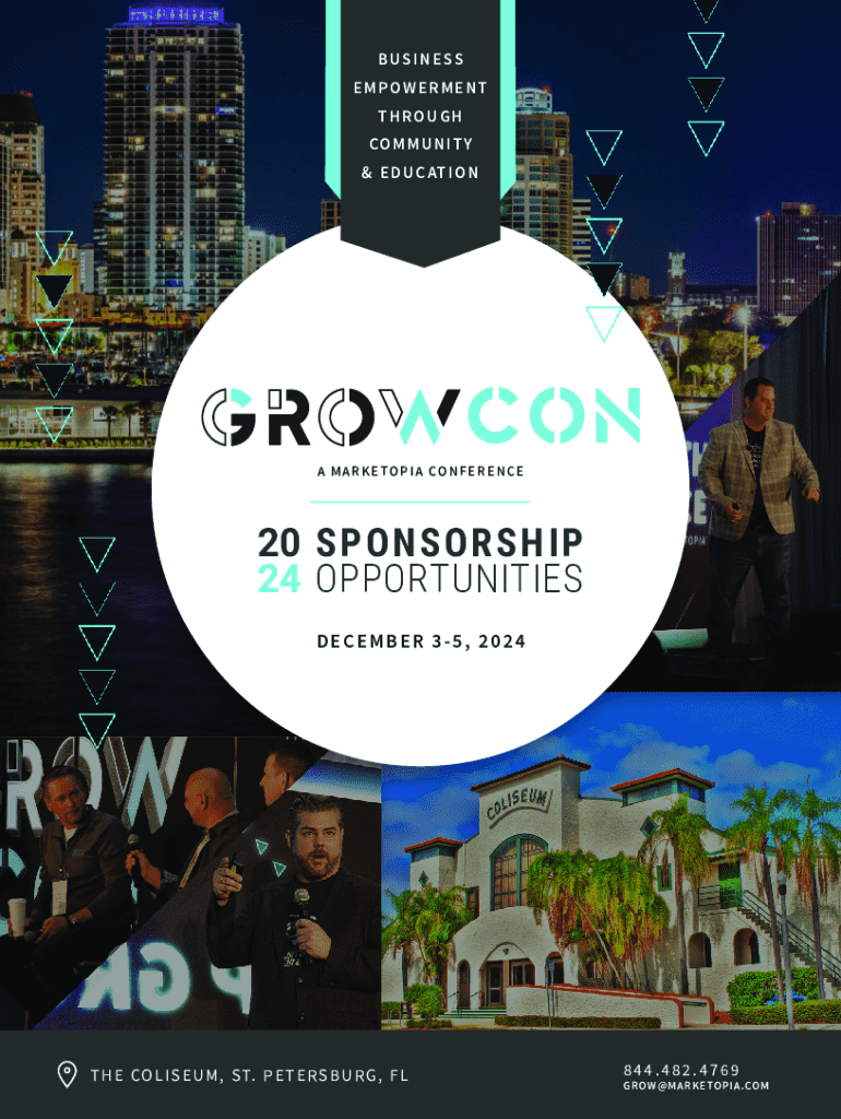 Fillable Online Growcon 2024: Business Empowerment Through Community & Education Fax Email Print ...
