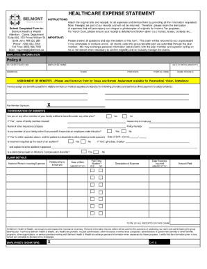 Fillable Online Healthcare Expense Claim Form Fax Email Print - pdfFiller
