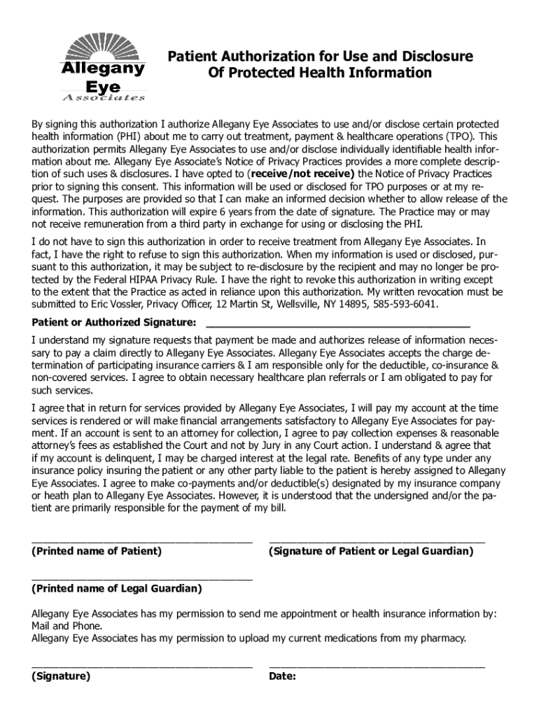 Fillable Online Patient-Authorization-for-Use-or-Disclosure-of-Health ...