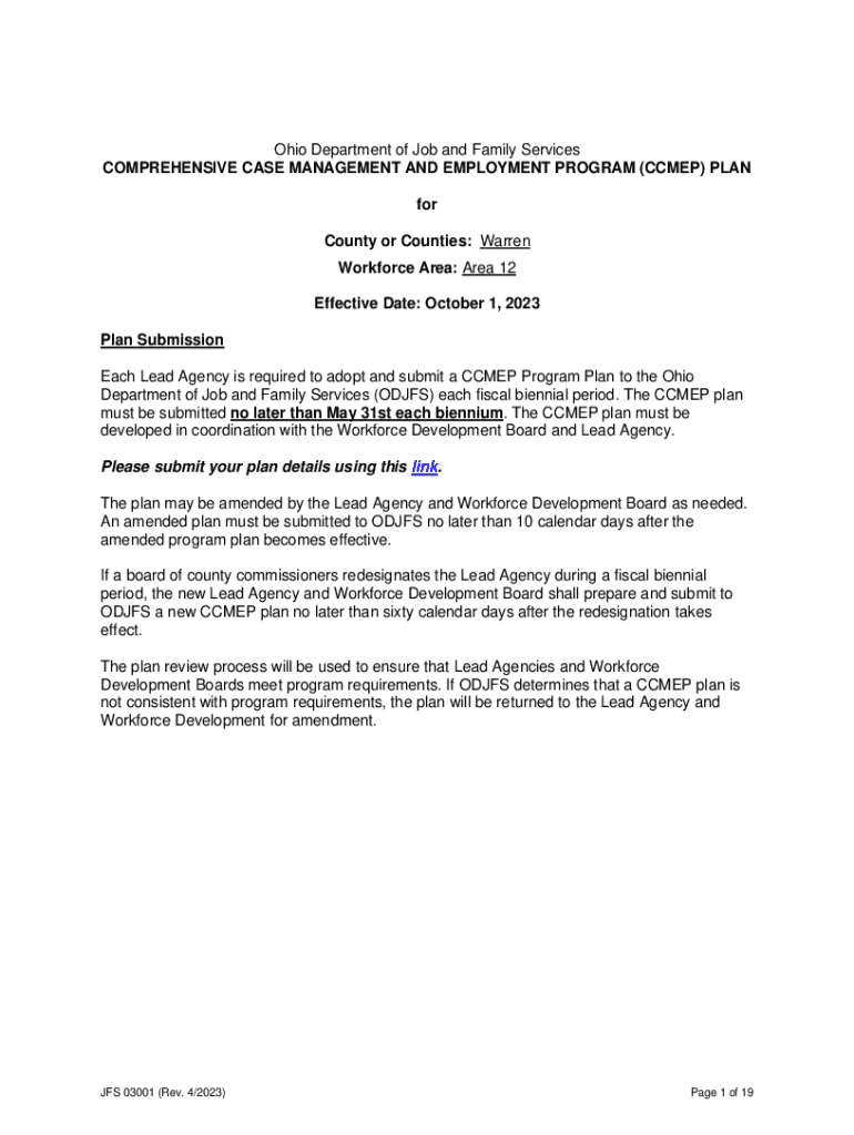 Fillable Online Comprehensive Case Management and Employment Program ...