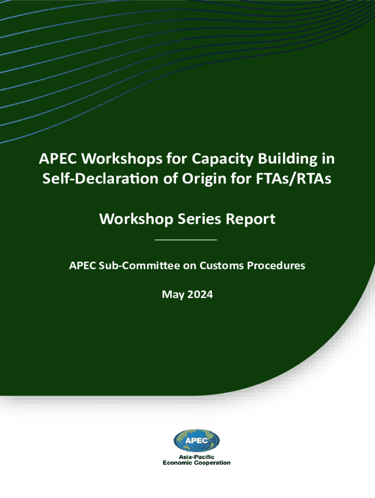 Fillable Online APEC Workshops for Capacity Building in Self ...
