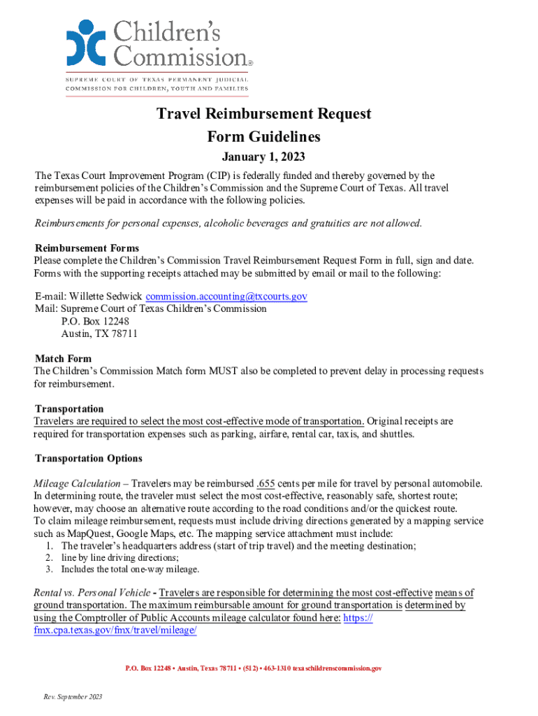 Fillable Online 2023-cip-travel-reimbursement-guidelines-and-form-1 ...