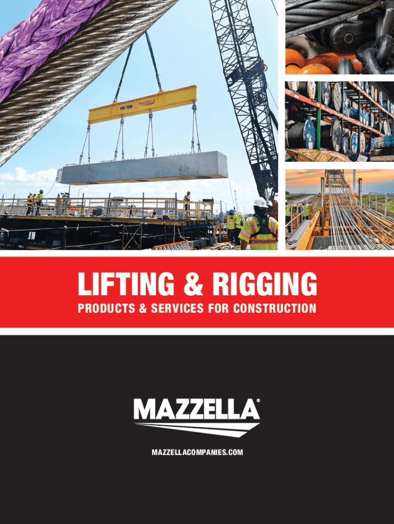 Fillable Online Mazzella Companies Lifting & Rigging Products ...