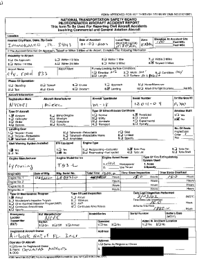 Fillable Online Ntsb Aircraft Accident Report Fax Email Print - pdfFiller