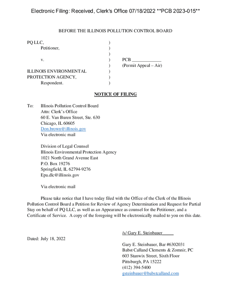 Fillable Online Petition for Review of Agency Determination and Request ...