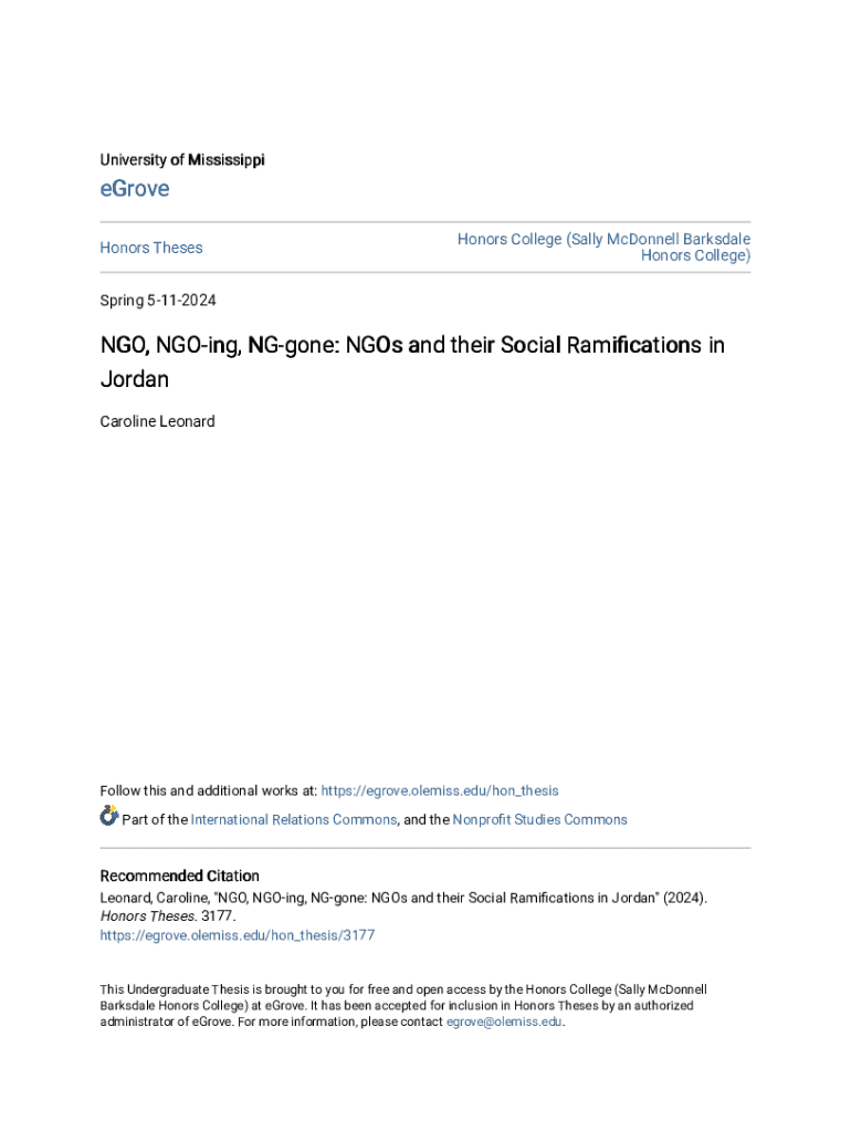 Fillable Online NGO, NGO-ing, NG-gone: NGOs and their Social ...
