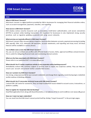 Fillable Online Edb Smart Connect - Frequently Asked Questions Fax Email Print - pdfFiller