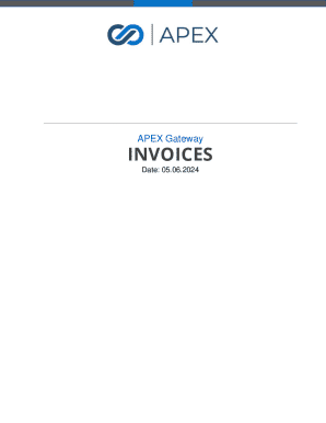 Fillable Online Apex Gateway Invoice Management Fax Email Print - pdfFiller