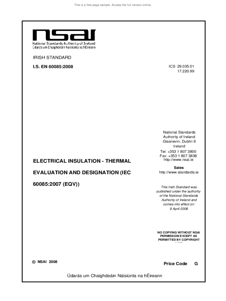 Fillable Online Electrical insulation Thermal evaluation and ...