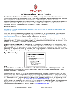 Protocol Templates - Human Research Protection Program - ictr wisc Doc ...