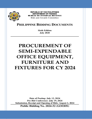 Fillable Online Procurement of Semi-expendable Office Equipment ...
