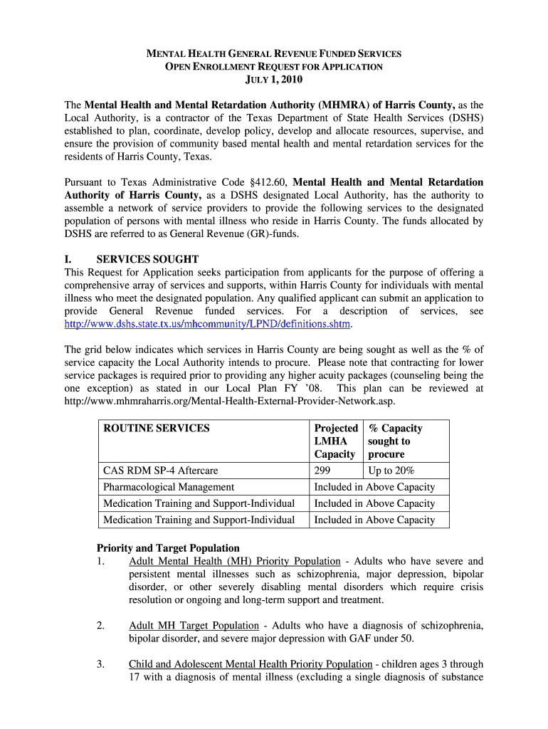 Fillable Online mhmraharris The Mental Health and Mental Retardation ...