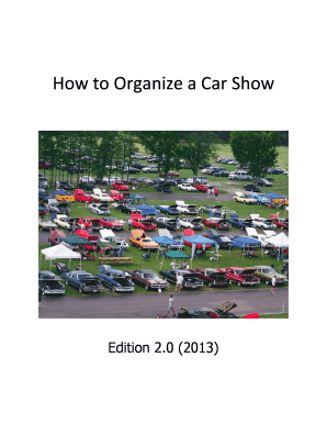 Fillable Online How to Organize a Car Show Fax Email Print - pdfFiller