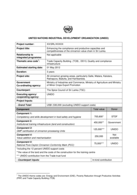 Fillable Online standardsfacility STDF/PG/343 - Project Application Form (May-12) - Standards ...